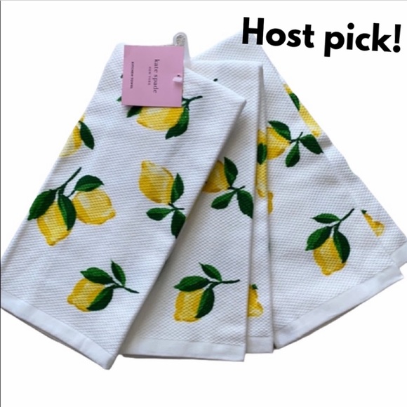 kate spade | Kitchen | New Kate Spade 3pc Make Lemonade Dish Towel Set ...